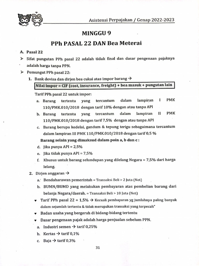 Pajak W9 & W10 | PDF