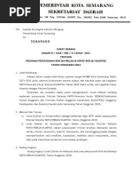 Edaran Perubahan RKPD 2025 Dan Perubahan Renja PD Tahun 2025 | PDF