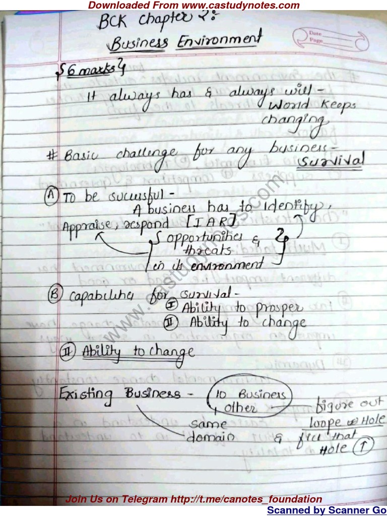 BCK Chapter 2 Handwritten Notes | PDF