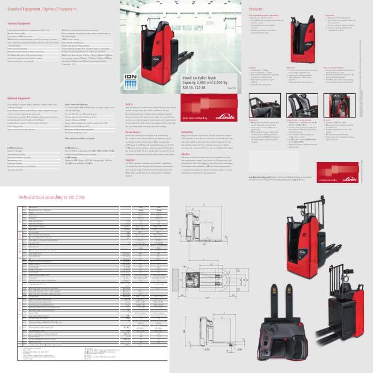 Linde EN Ds t20 25sr br1154 en A 0517 | PDF | Truck | Electric Motor