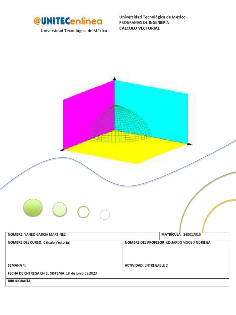 Entregable 2-Cálculo Vectorial (1) | PDF | Vector Euclidiano | Integral