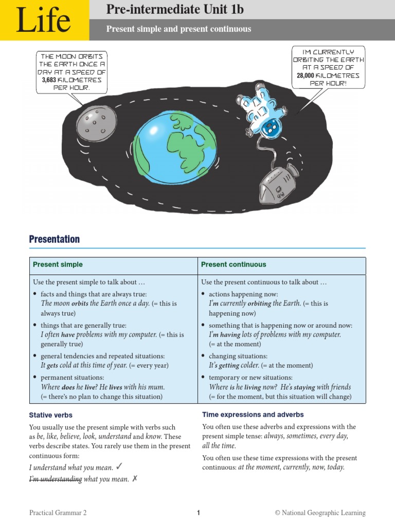 Pre-Int Unit 1b | PDF | Verb | Language Families