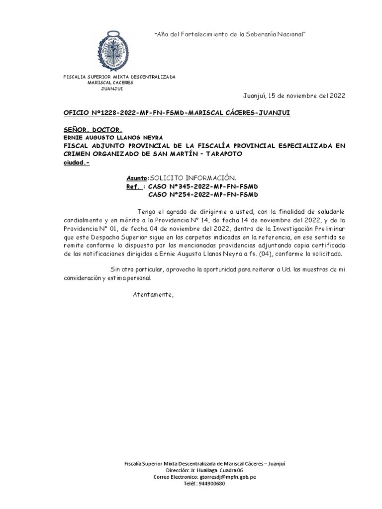 Modelos de OFICIOS - 2021.1 | PDF