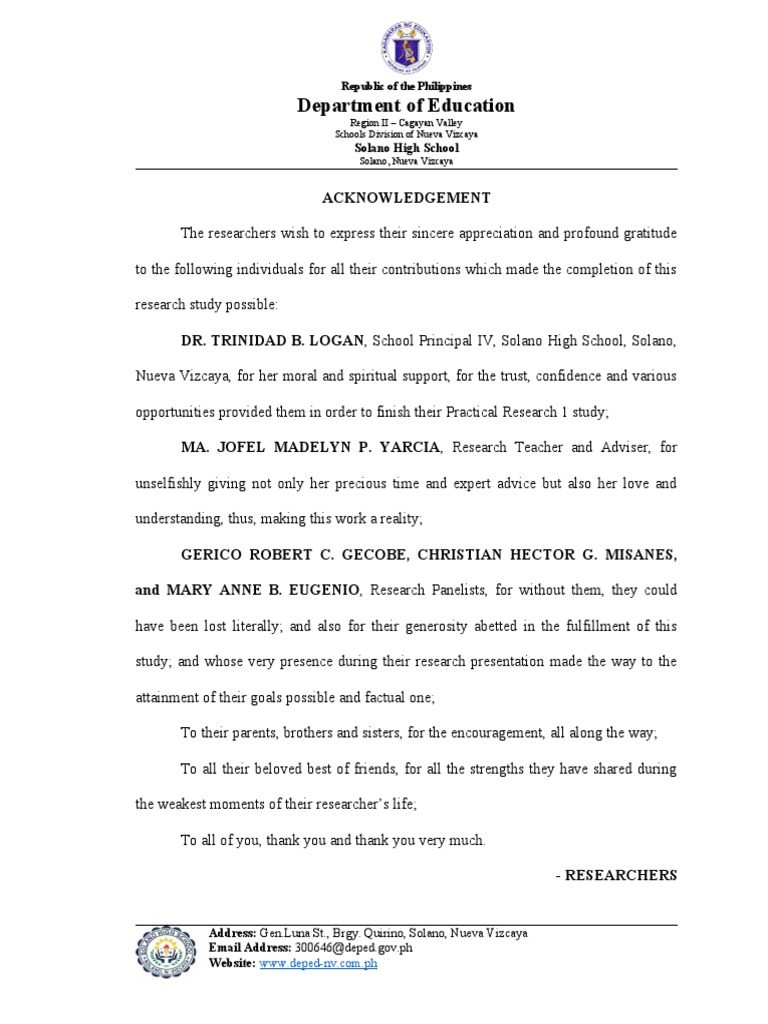 ACKNOWLEDGEMENT Sample Only | PDF