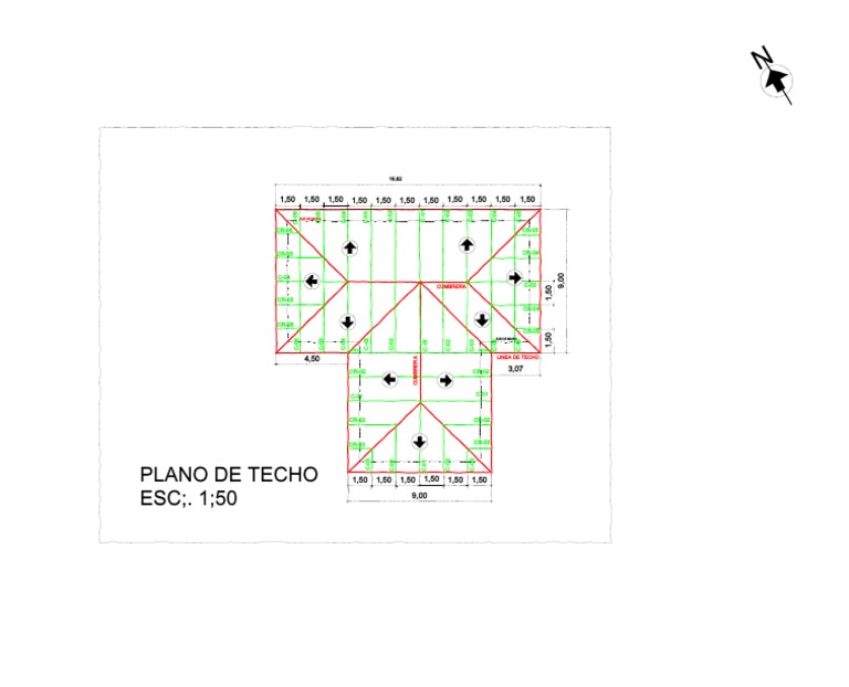 Detalle y plano de techo plano | PDF