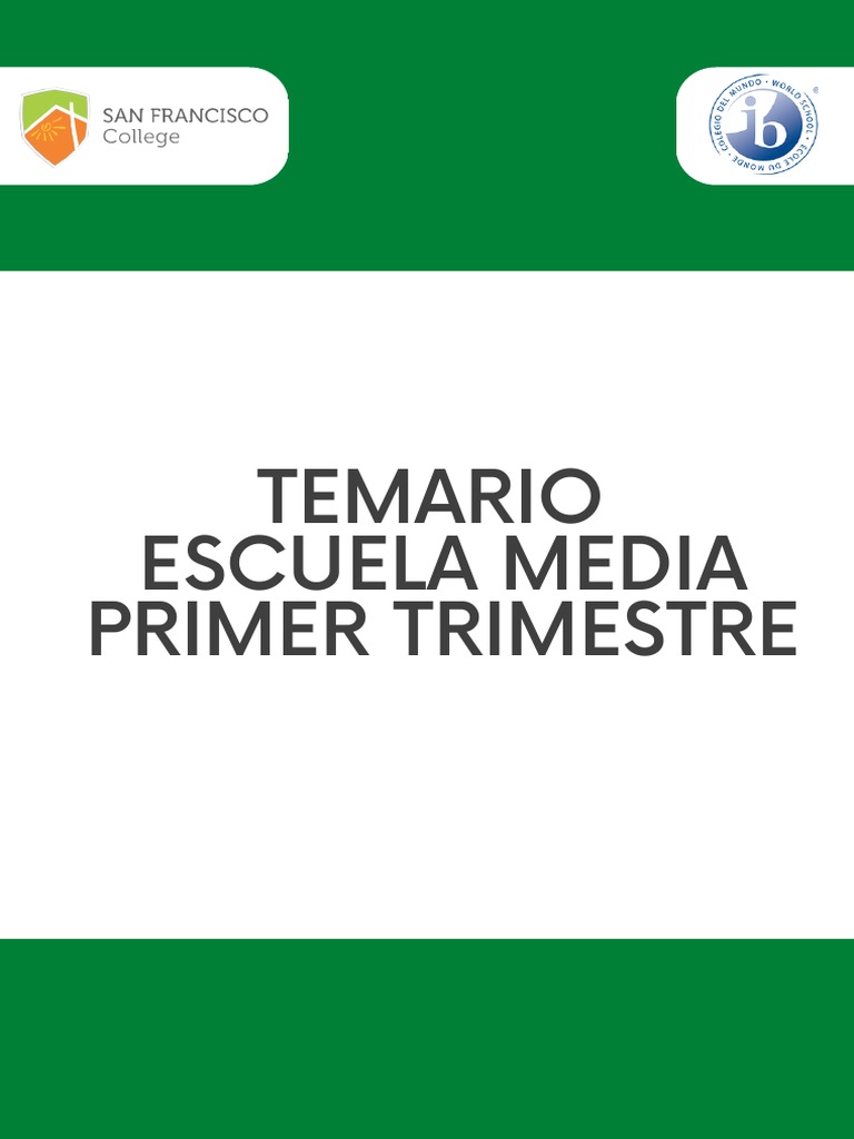 Temario 10mo Grado I Trimestre 1 | PDF | Redox | Química