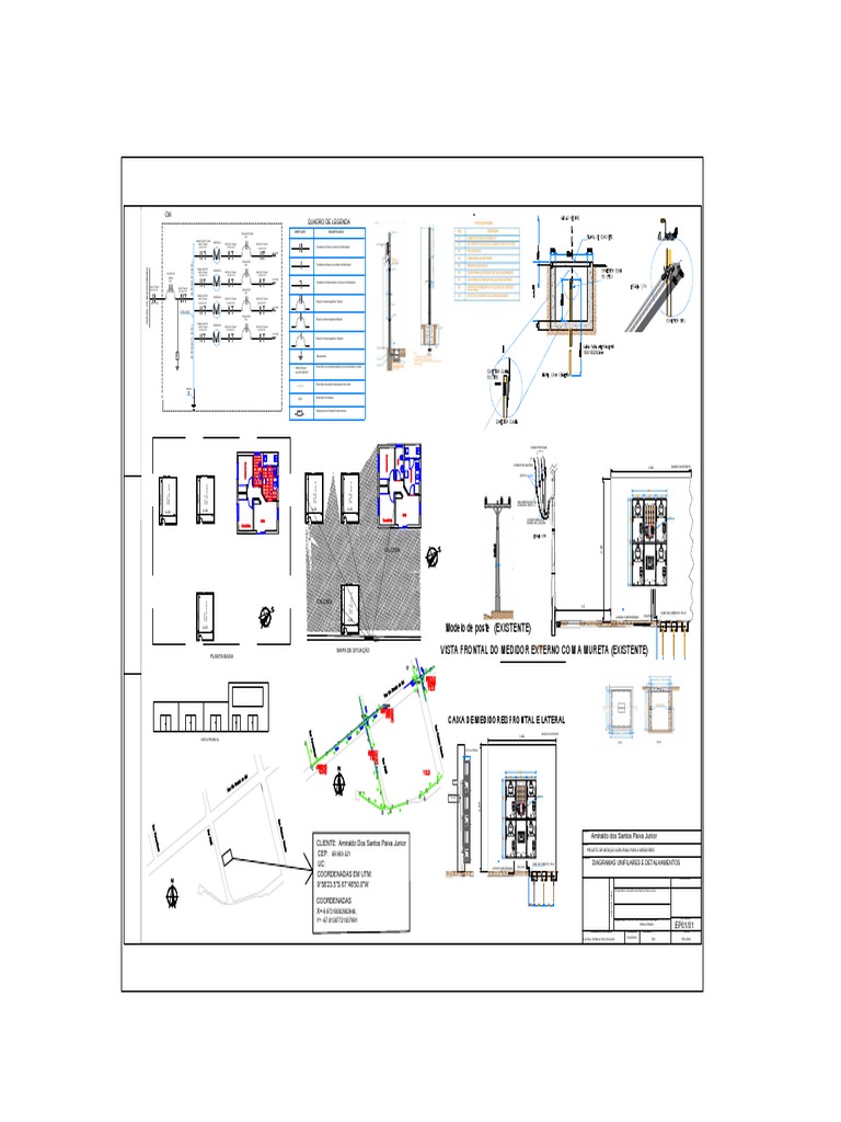 Desenhos Amiraldo 4 Uc 1 | PDF | Engenharia Civil | Equipamento elétrico