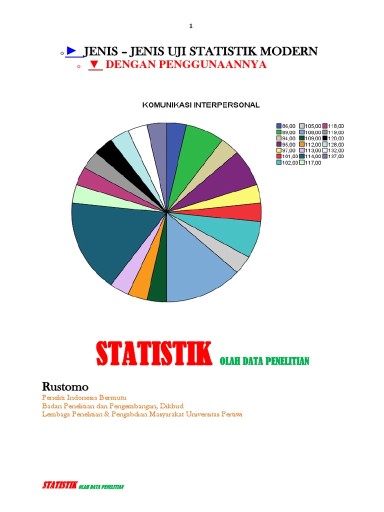 Panduan Olah Data Statistik | PDF | Metode & Bahan Ajar