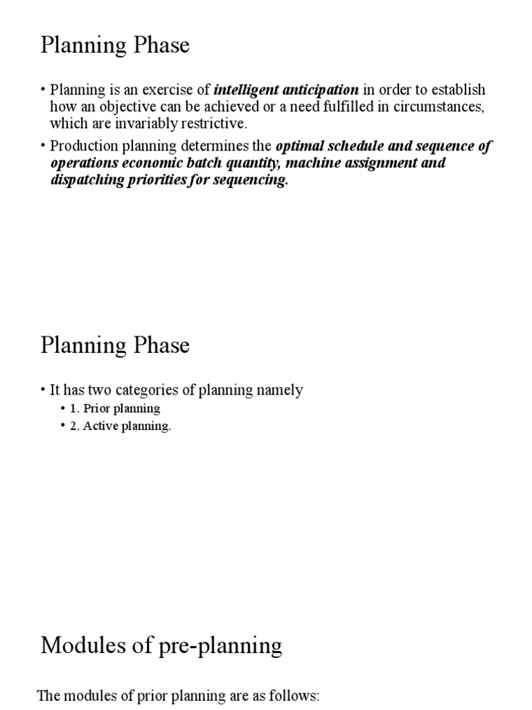 Planning Phase: Operations Economic Batch Quantity, Machine Assignment and Dispatching ...