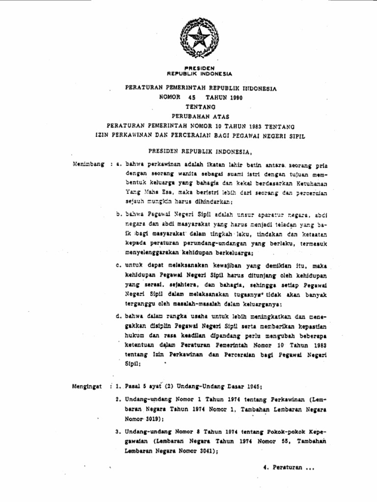 24izin Perkawinan Dan Perceraian PNS | PDF