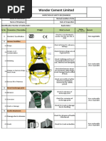 Self Retracting Lifeline Checklist | PDF