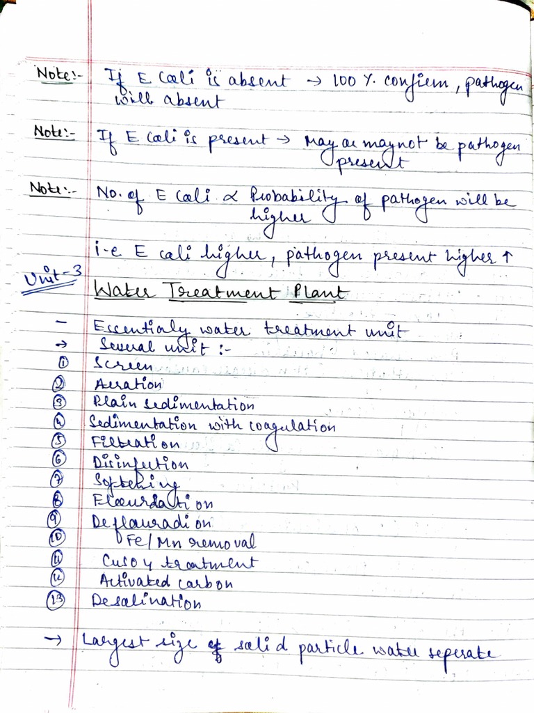 Water Treatment Notes | PDF