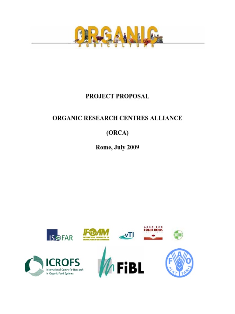 Project Proposal | PDF | Organic Farming | Millennium Development Goals