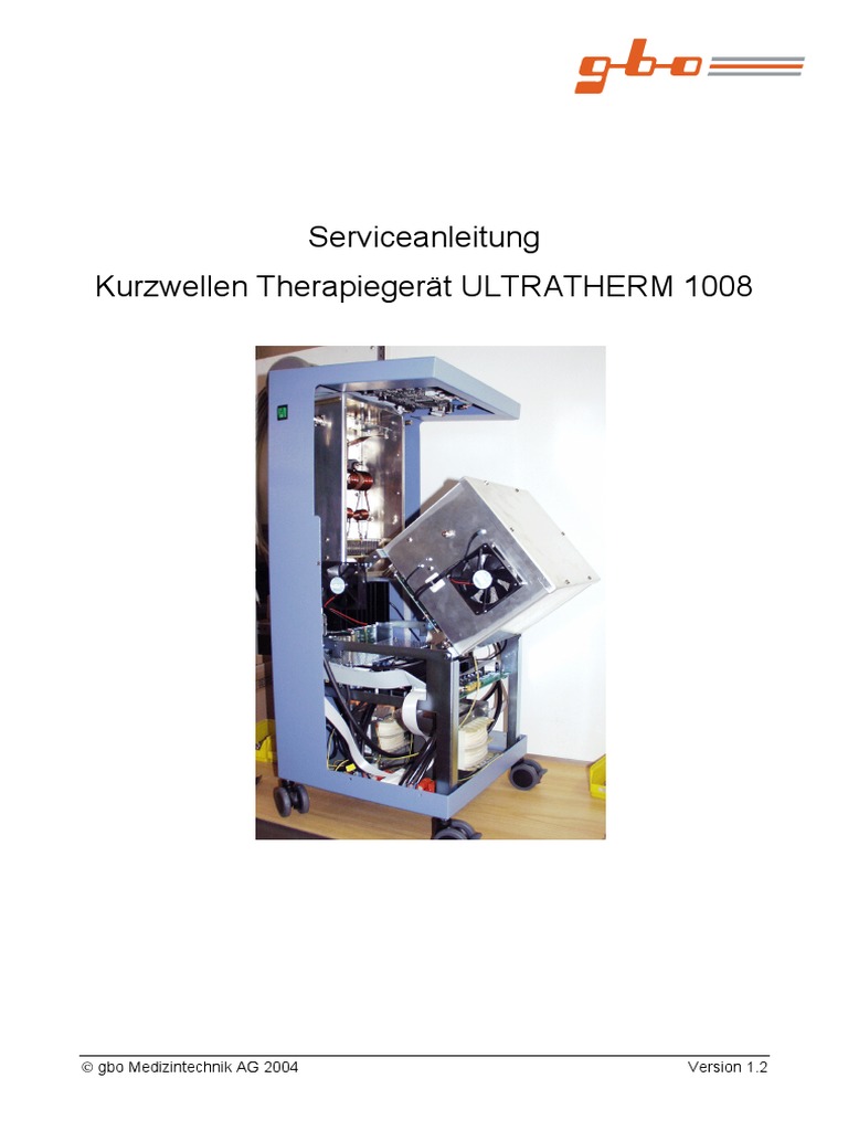 GBO Ultratherm 1008 - Reparaturanleitung | PDF