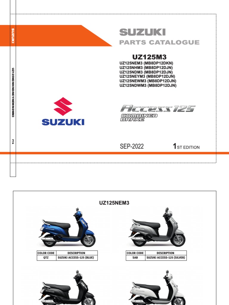 Suzuki Access 125 Parts Price List | PDF | Internal Combustion Engine ...