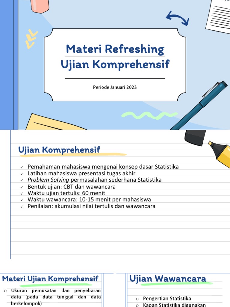 Materi Refreshing Komprehensif Januari 2023 | PDF | Metode & Bahan Ajar