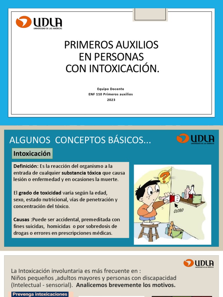 Clase 9 Intoxicaciones | PDF | Reanimación cardiopulmonar | Primeros auxilios