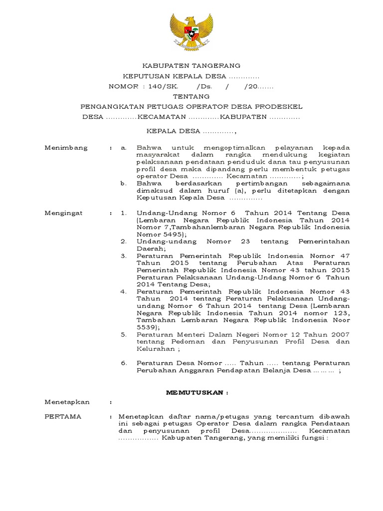 SK Opr - Ds.prodeskel-1 | PDF