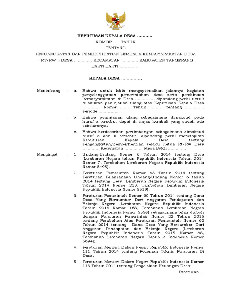 Draf SK RT LKD | PDF | Griya & Taman