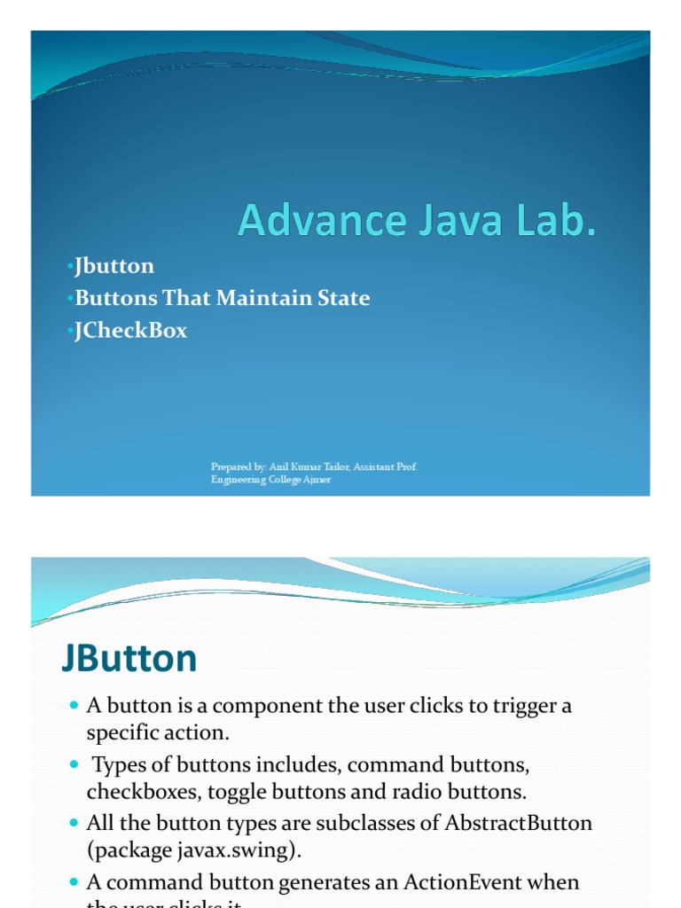JButton Slides | PDF