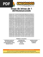 Sopa de Letras: Seguridad y Salud Laboral | PDF