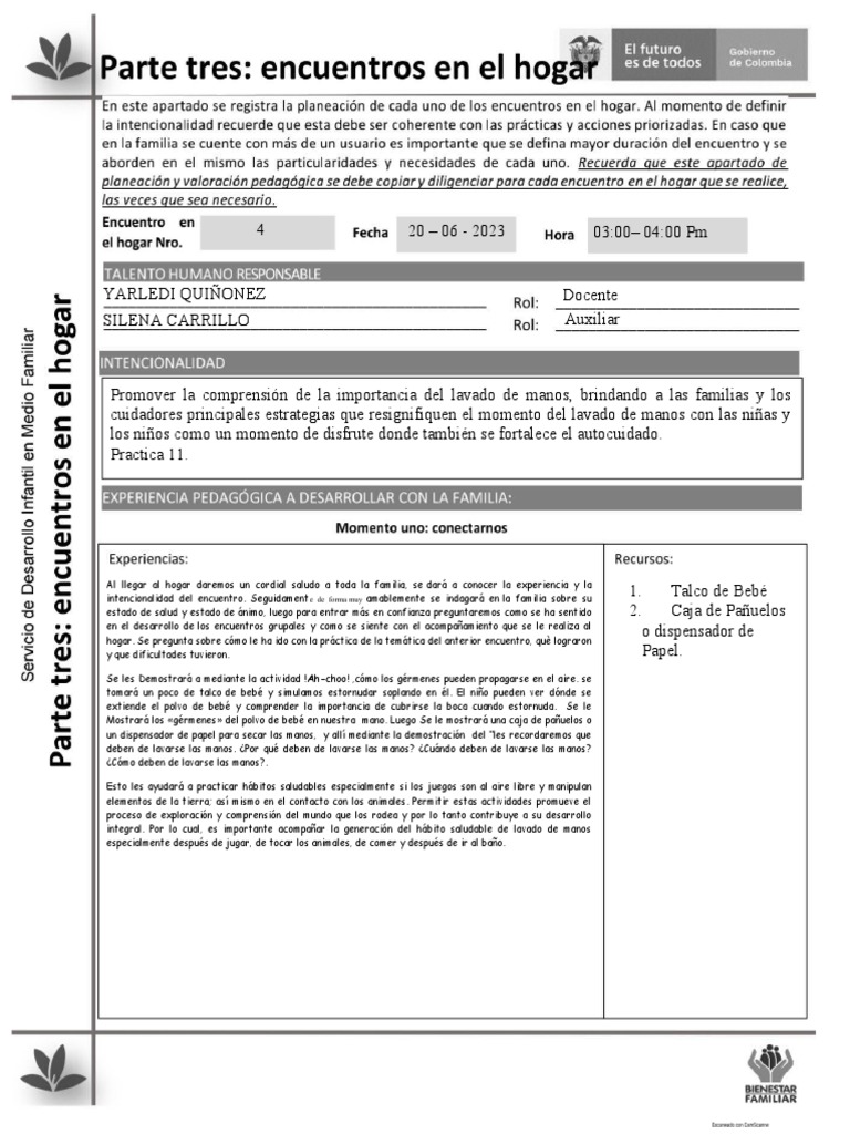 Planeacion Practica 11 | PDF | Lavado de manos | Pinturas