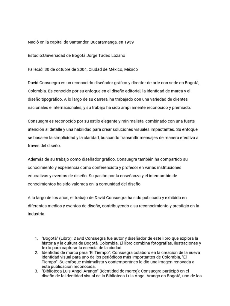 David Consuegra Info | PDF | Diseño | Diseño gráfico