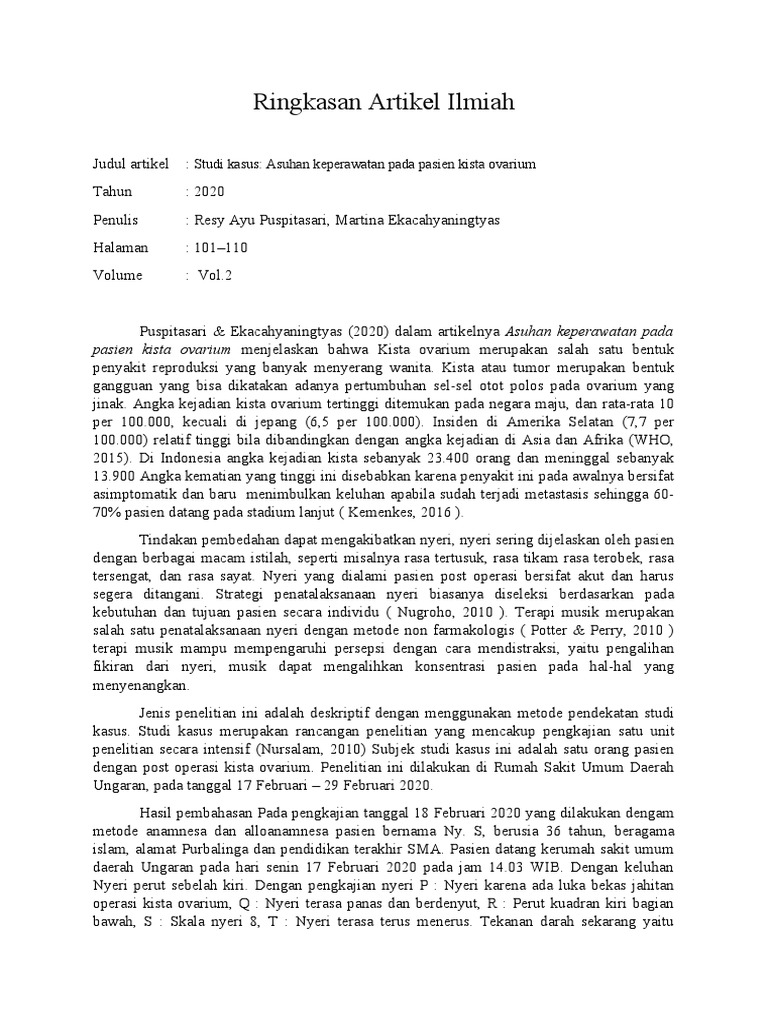 Ringkasan Artikel | PDF