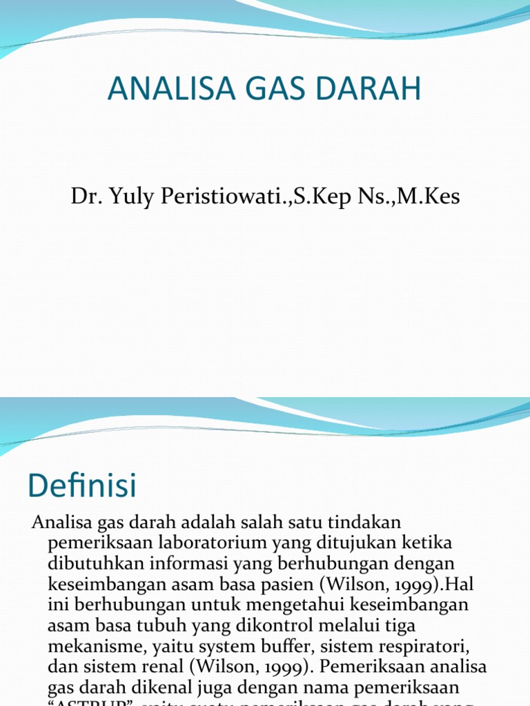 Analisa Gas Darah | PDF