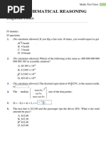 Sat Answer Key For Practice Test 3 | PDF | Standardized Tests | Tests