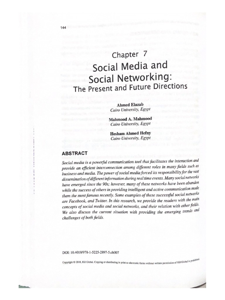 Social Media and Social Networking | PDF