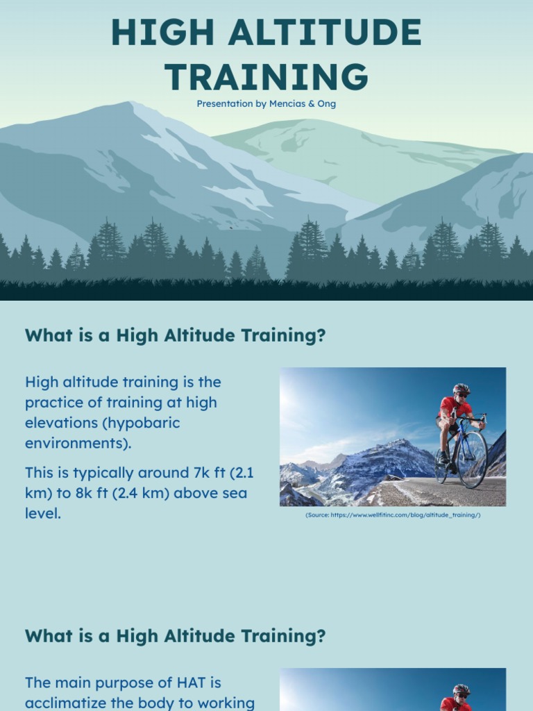 High Altitude Training | PDF | Altitude | Hypoxia (Medical)