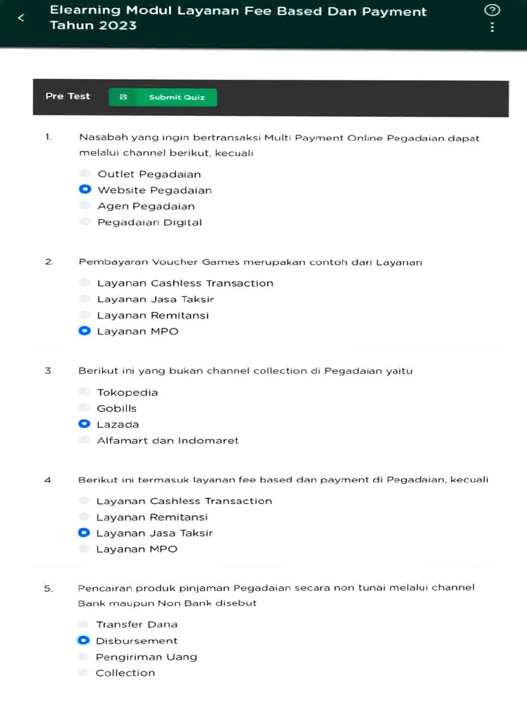 Elearn Modul Layanan Dan Payment | PDF