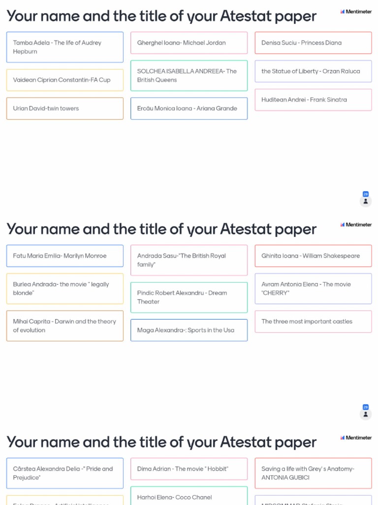 The Atestat Titles 12 E | PDF