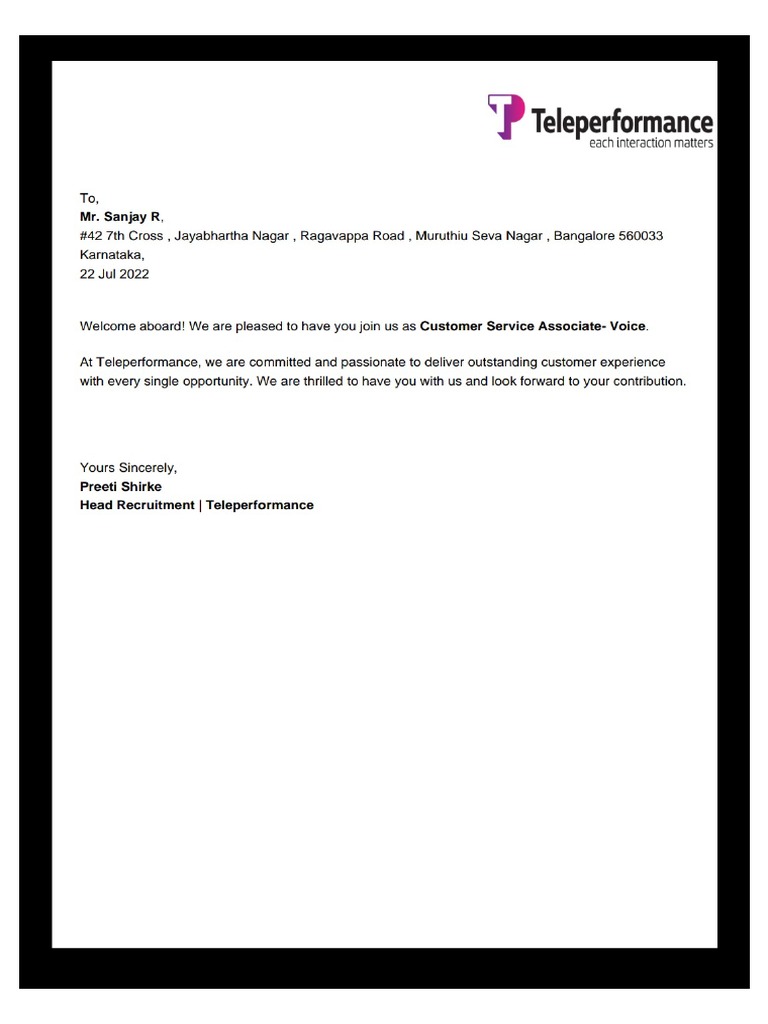 teleperformance ppf | PDF