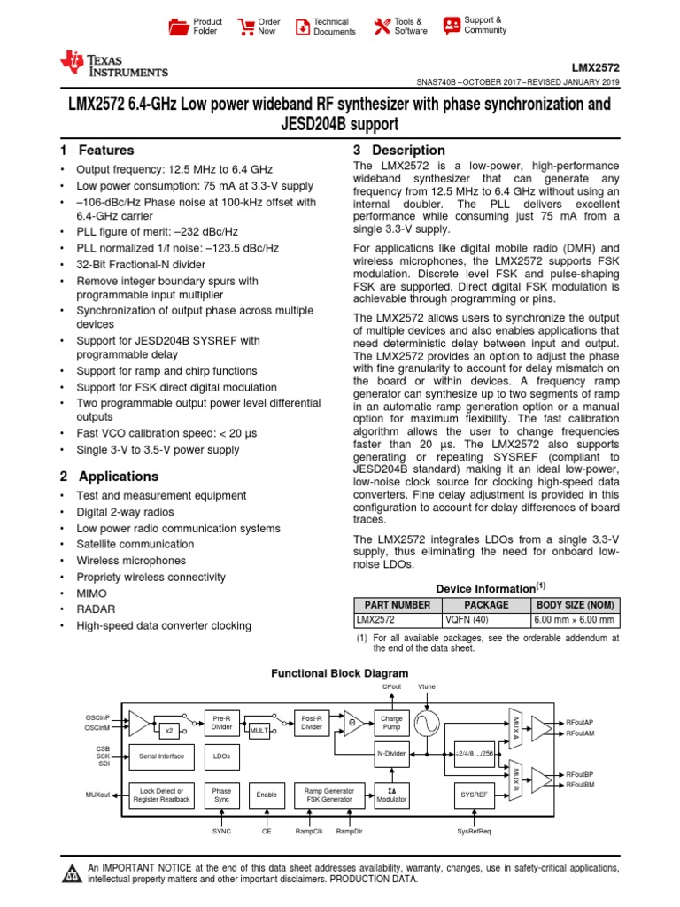 LMX 2572 | PDF | Electrostatic Discharge | Cmos