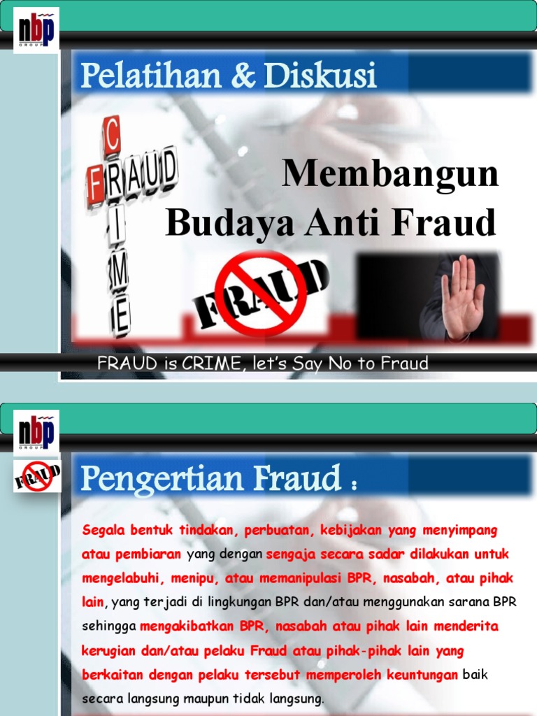 Materi Membangun Budaya Anti Fraud | PDF