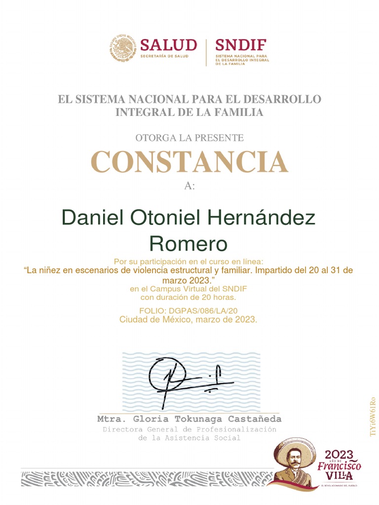 Constancia Curso | PDF