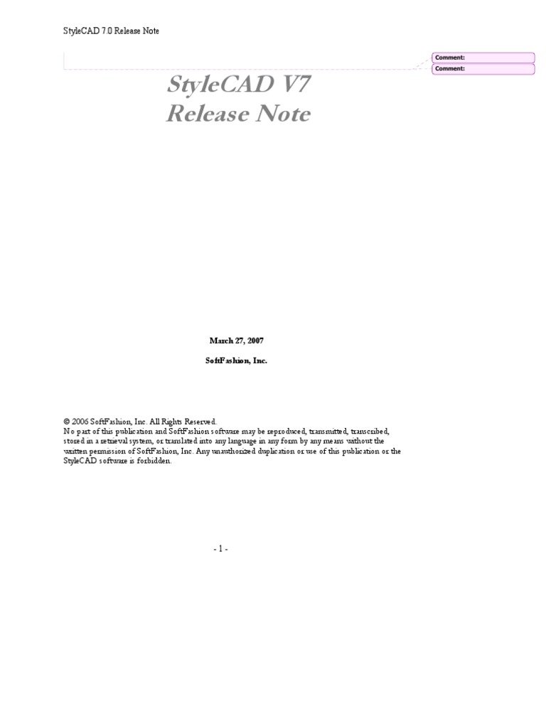 StyleCAD V7 PDS Manual | PDF