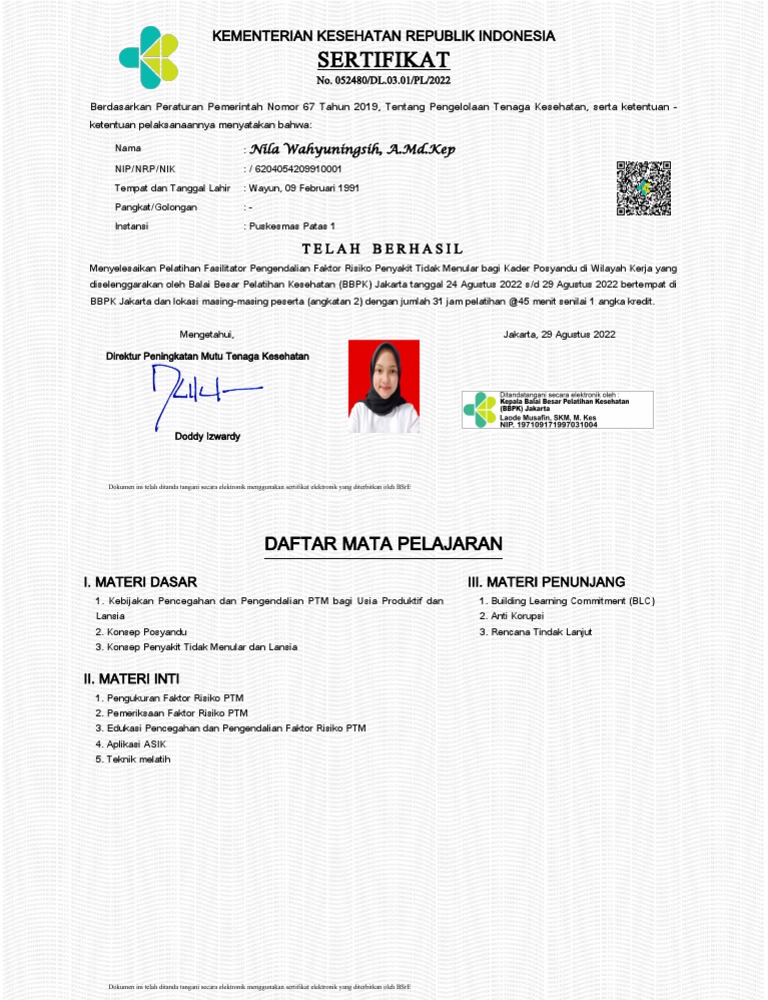 Nila Wahyuningsih, A.Md - Kep-2 | PDF | Pengembangan Diri