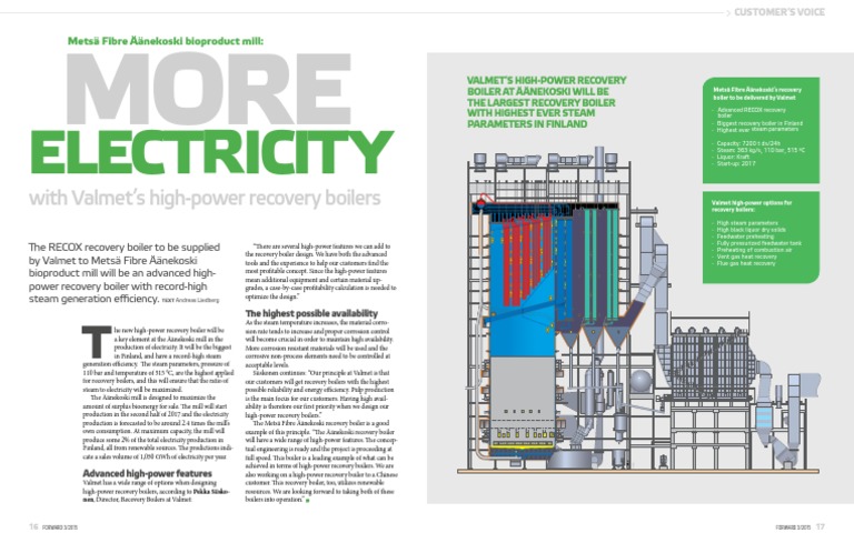 More Electricity With Valmet - S High-Power Recovery Boilers | PDF ...