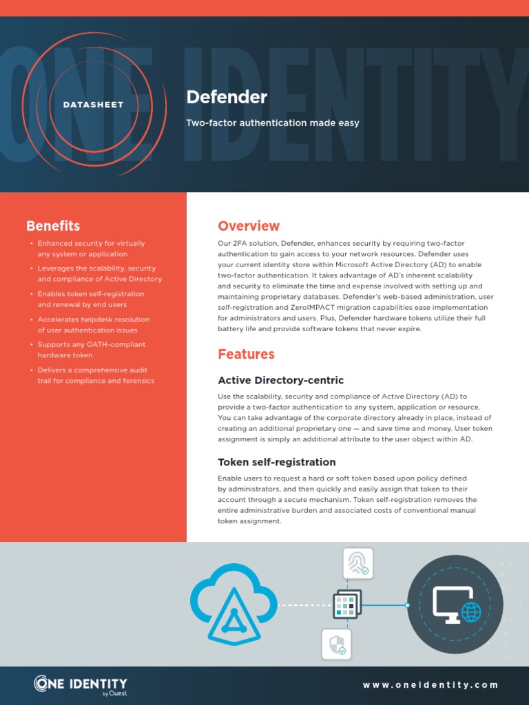 Defender Datasheet 69032 | PDF | Authentication | Active Directory