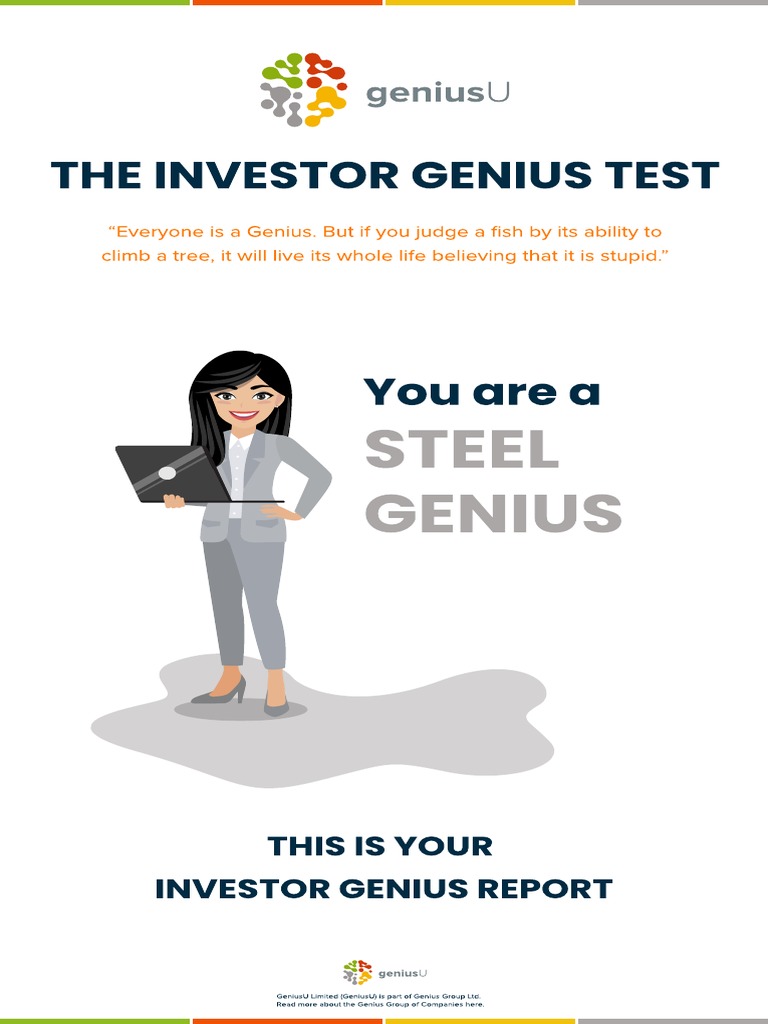 Steel Genius Investor Profile Report | PDF | Visual Perception | Investing