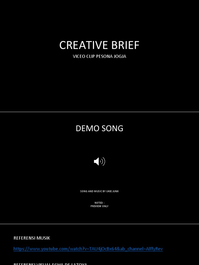 Creative Brief Video Clip | PDF