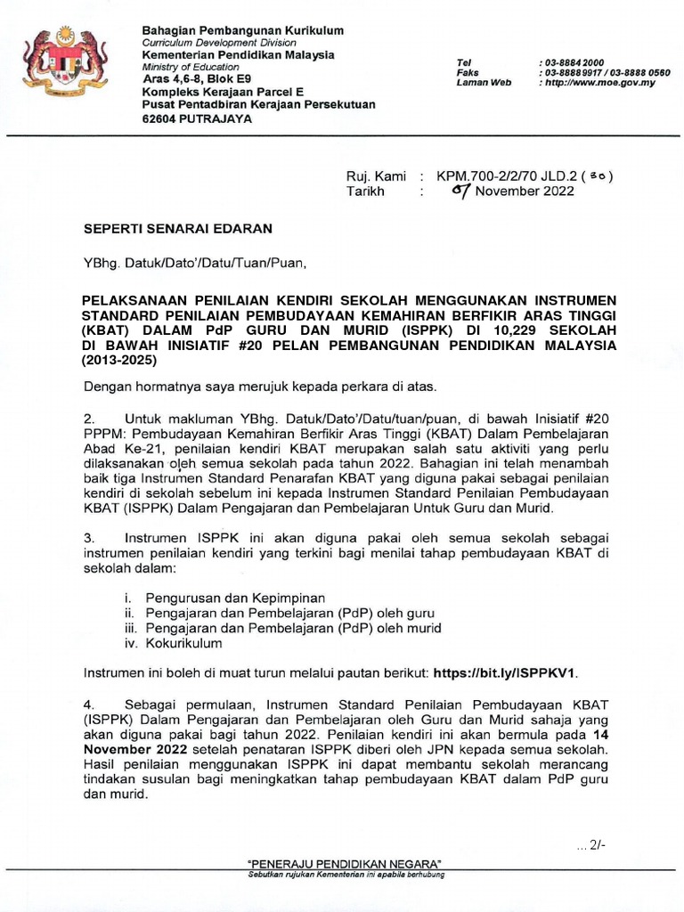 Makluman Isppk 2022 Pdf