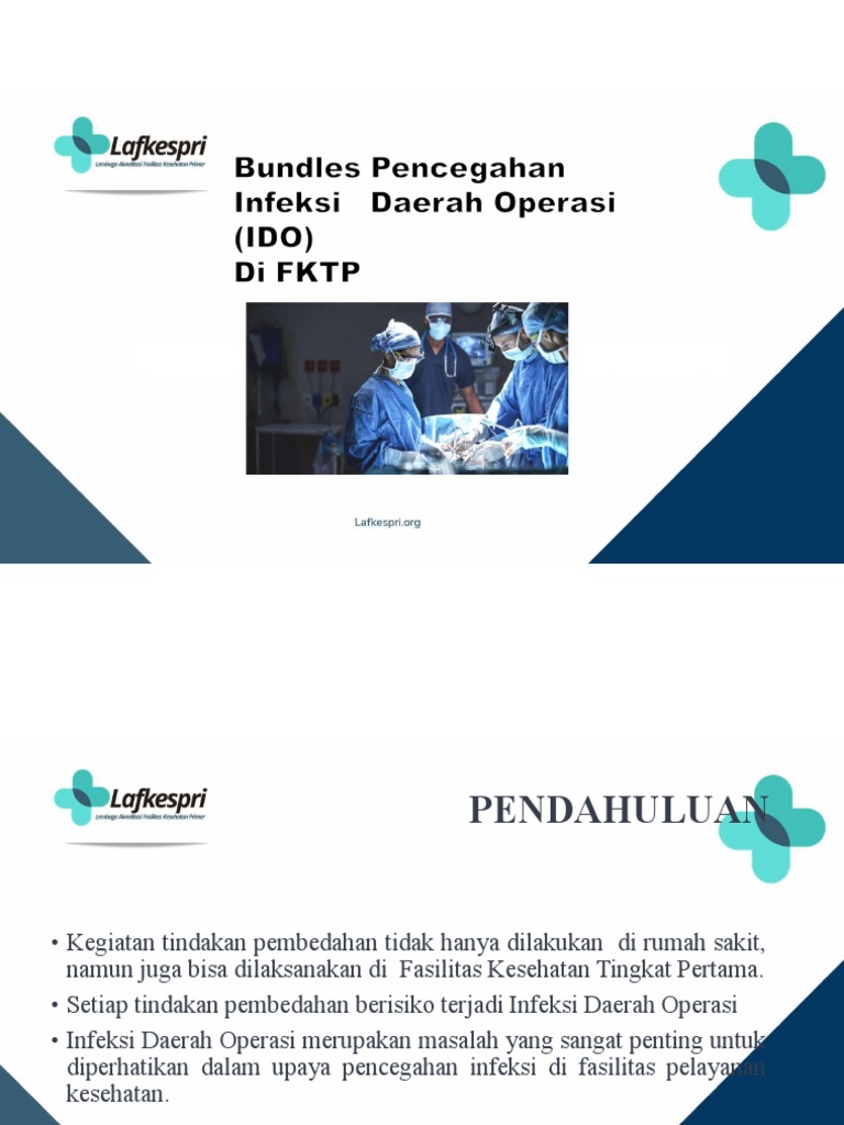 Pencegahan Infeksi Operasi di FKTP | PDF