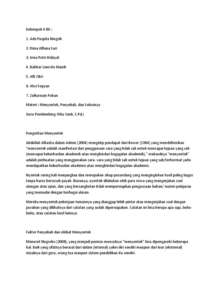 Lembar Kerja (BK) Kelompok 4 | PDF | Karier & Perkembangan