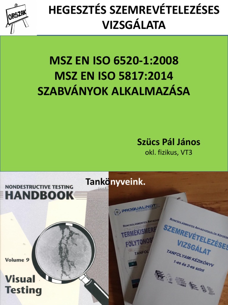 MSZ EN ISO 6520-1 Szabvány Ingyenes | PDF