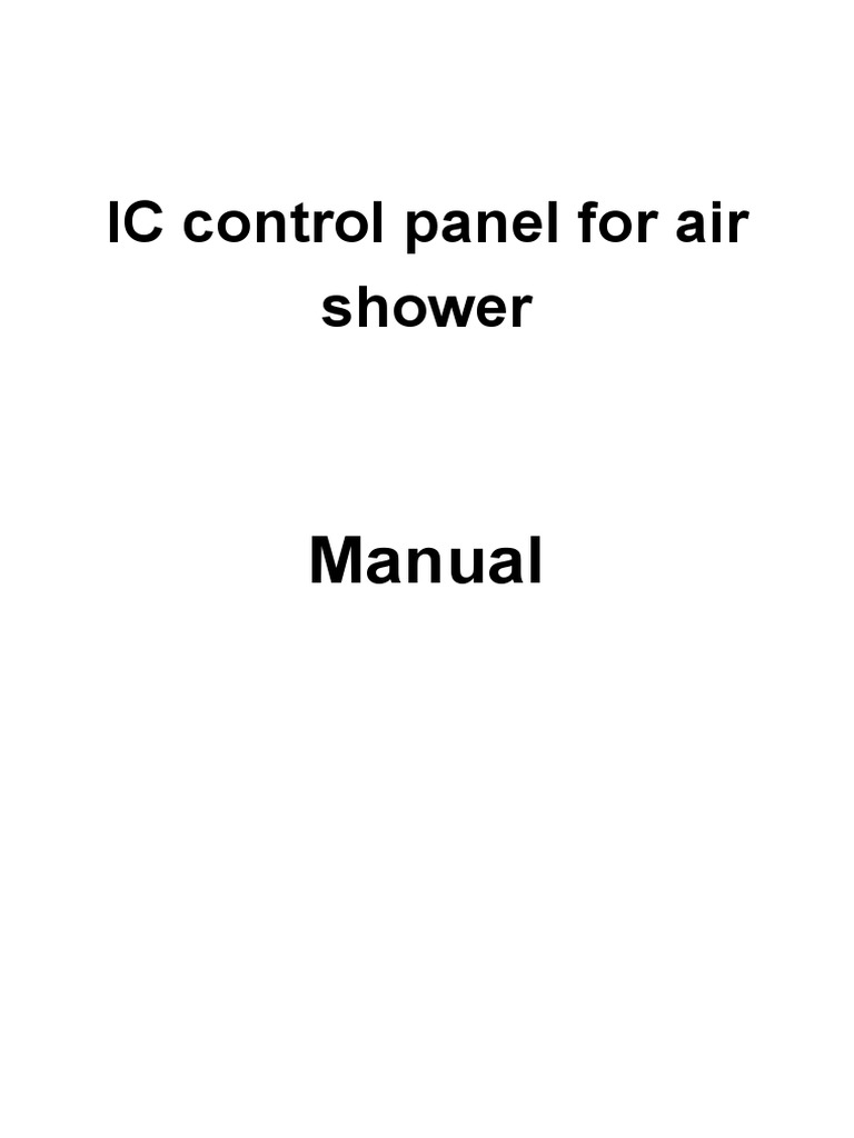 Manual of IC Control Panel 1 | PDF | Relay | Switch