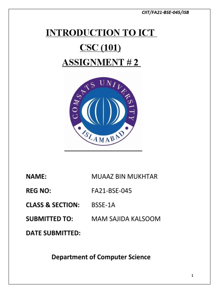 ICT Assignment 2 | PDF | Interest | Data Type ICT Assignment 2 | PDF | Interest | Data Type
